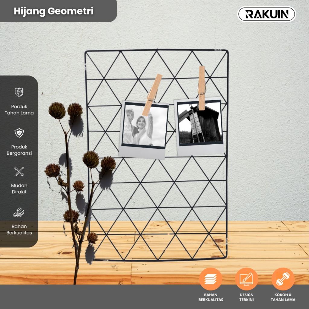 Jual HIJANG GEOMETRI - RAM KAWAT DINDING / DEKORASI KAMAR / WALLGRID ...