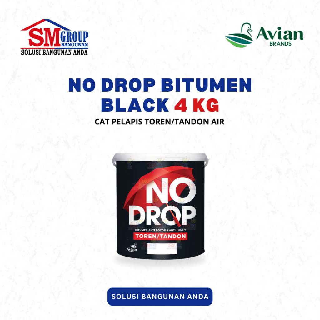 Jual Cat Pelapis Tandon/Toren No Drop Bitumen Black 4 Kg | NO DROP BITUMEN BLACK 4 Kg | Shopee ...