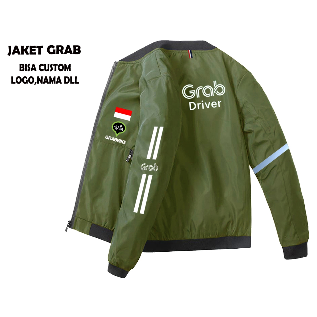Jual JEKET BISBOL SKOTLET Grab Driver - jeket terbaru - Bisa Custom ...