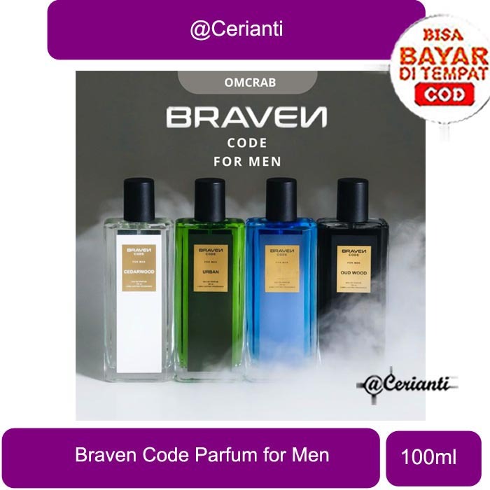 Jual Braven Code Men COOL OUD Urban CEDAR Eau De Parfum 100ml | Parfum ...