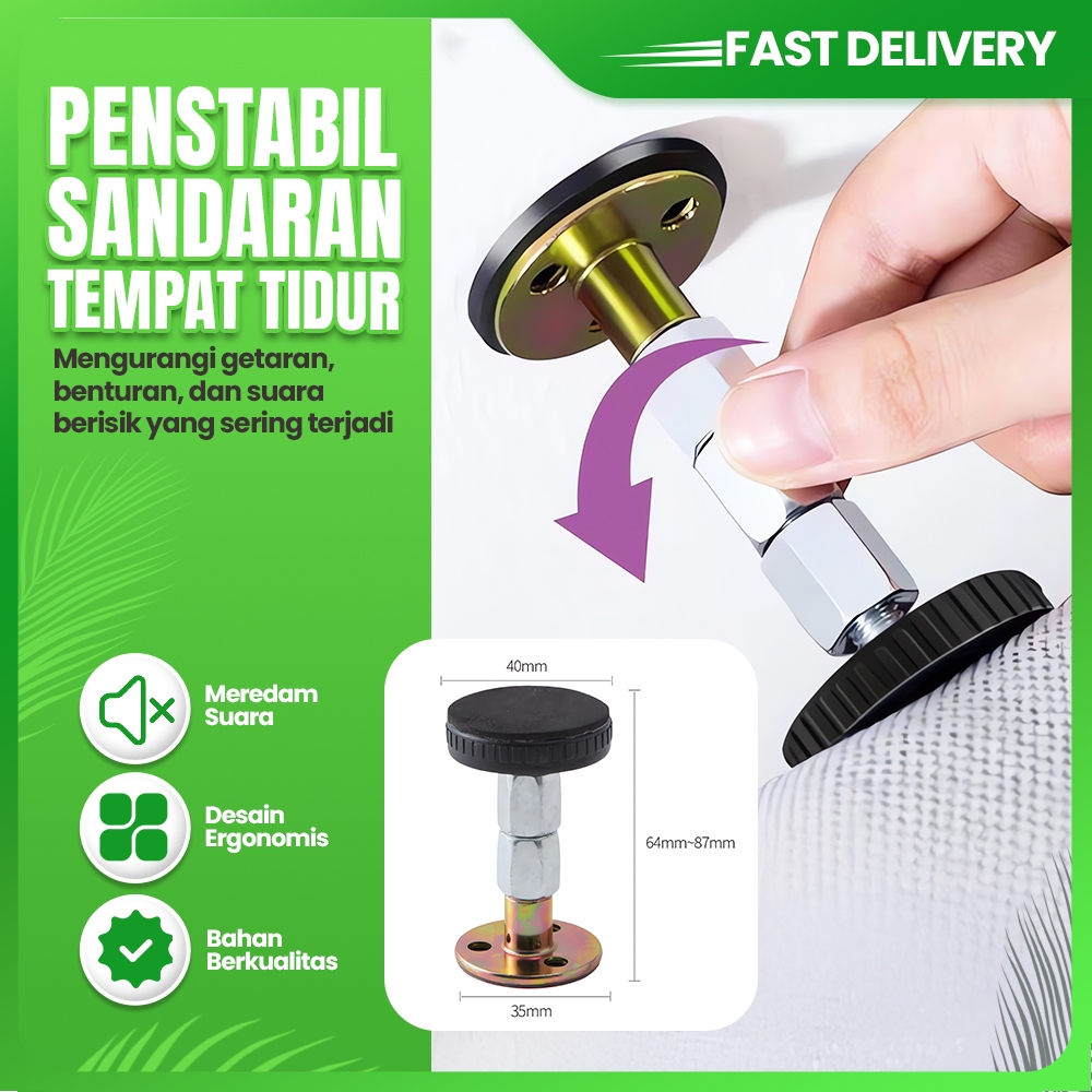 Jual Alat Penahan Sandaran Tempat Tidur Baut Bantalan Stopper Penyangga ...
