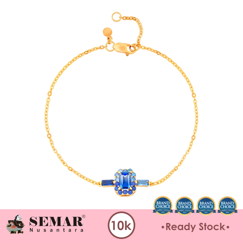 Jual Gelang Emas Orola Serenity Emerald Bracelet Collection Gold 10K ...