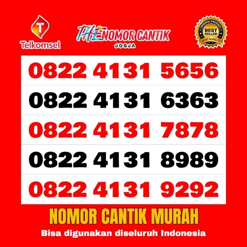 Jual NOMOR CANTIK TELKOMSEL SIMPATI ABAB 4G/5G/LTE Telkomsel Simpati ...