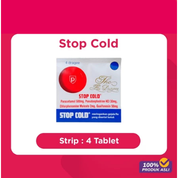 Jual Stop Cold //nov 2025// Tablet 1 LEMBAR / PER LEMBAR | Shopee Indonesia