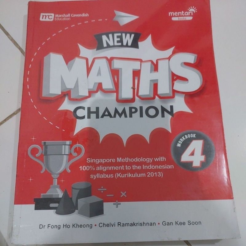 Jual MATH CHAMPION Buku Bahasa Inggris kelas 4 SD ( WorkBook) kondisi ...