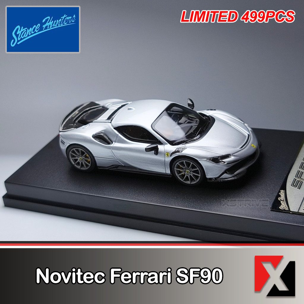 Jual Stance Hunters 1:64 Novitec Ferrari SF90 Silver | Shopee Indonesia