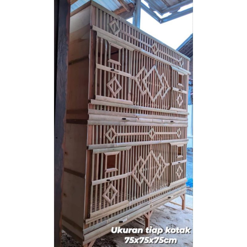 Jual kandang ayam 4 pintu 2 tingkat,disain elegan kuat tahan lama,bahan ...