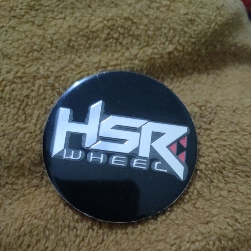 Jual Emblem Velg Original New HSR WHEEL Ukuran 5.5cm Datar | Shopee ...