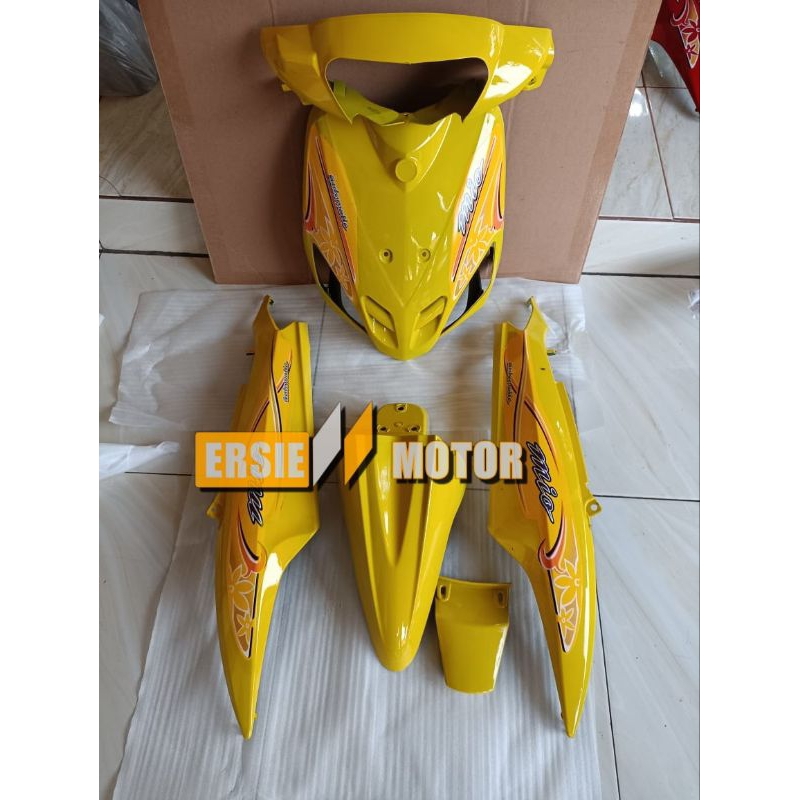 Jual Cover Full body halus Yamaha Mio sporty Merah Kuning Biru Putih ...