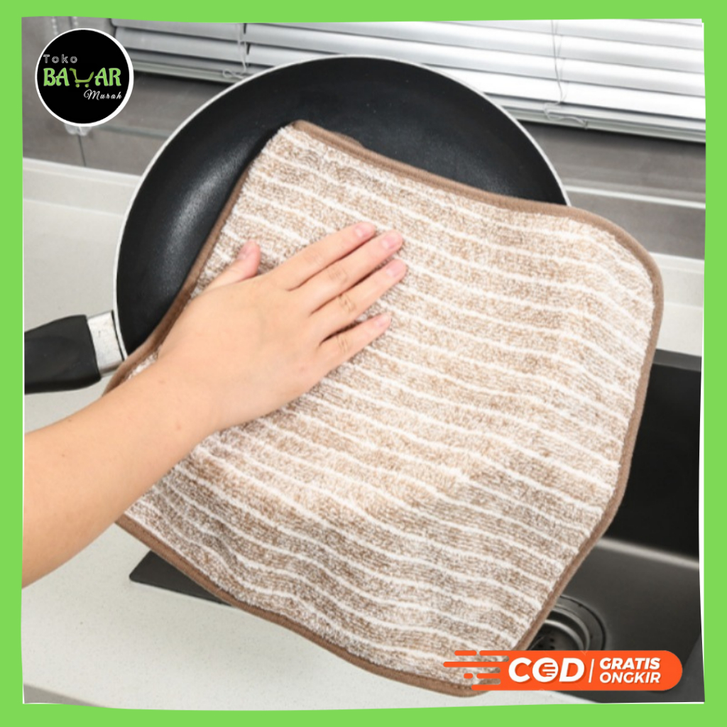 Jual Kain Lap Tangan / Kain Lap Dapur Microfiber / Lap Piring Gelas ...