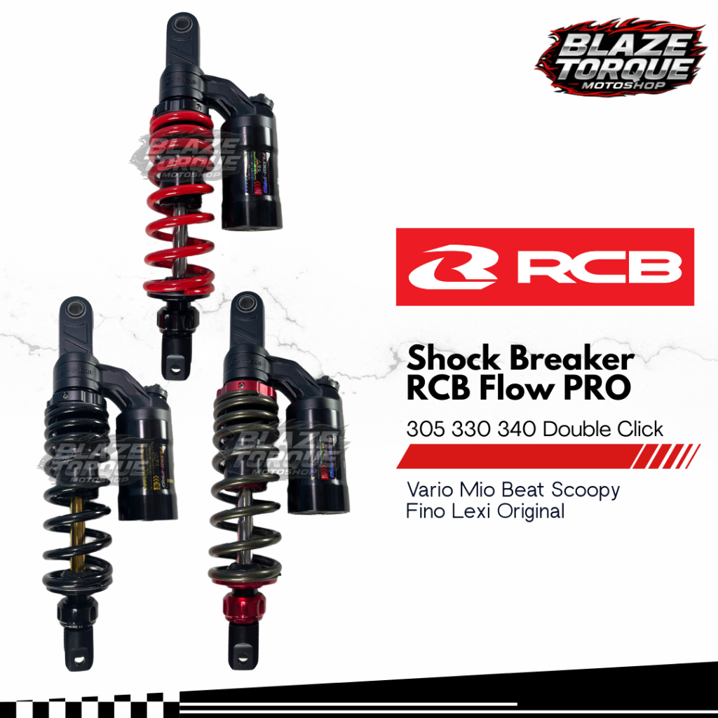 Jual Shock Breaker RCB FLOW PRO 305mm 330mm 340mm Vario Beat Scoopy ...