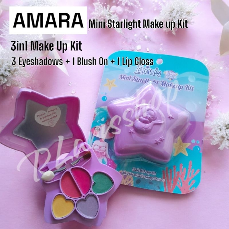Jual AMARA Mini Starlight Makeup Kit 3in1 - Make up mini bentuk imut ...
