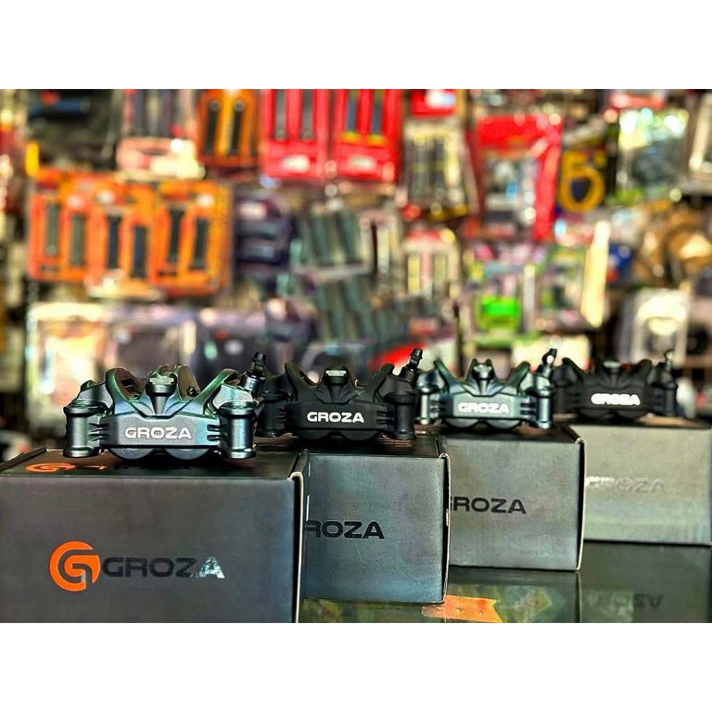Jual KALIPER GROZA ZEST 4 PISTON MONOBLOK HITAM TITAN GOLD PNP CB GL ...