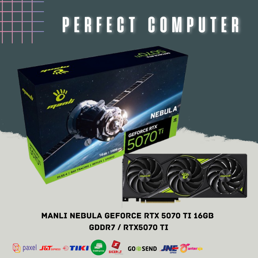 Jual VGA MANLI NEBULA GeForce RTX 5070 Ti 16GB GDDR7 / RTX5070 Ti ...
