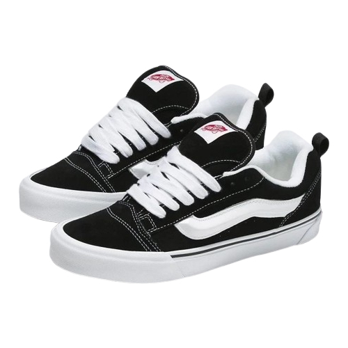 Jual SNEAKERS V4N5 KNU SKOOL TALI GEMUK UNISEX BLACK WHITE GRADE ...