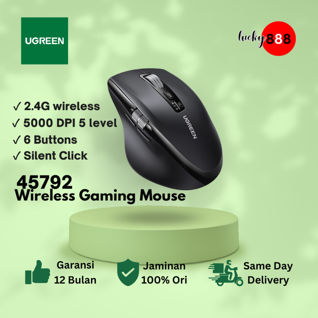 Jual Mouse Wireless Ugreen Silent 2.4 Bluetooth 5.0 Silent Click ...
