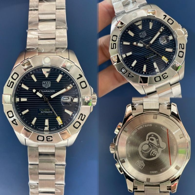 Jual JAM TANGAN PRIA TAG HEUER AQUARACER SILVER BIRU JAPAN AUTOMATIC ...