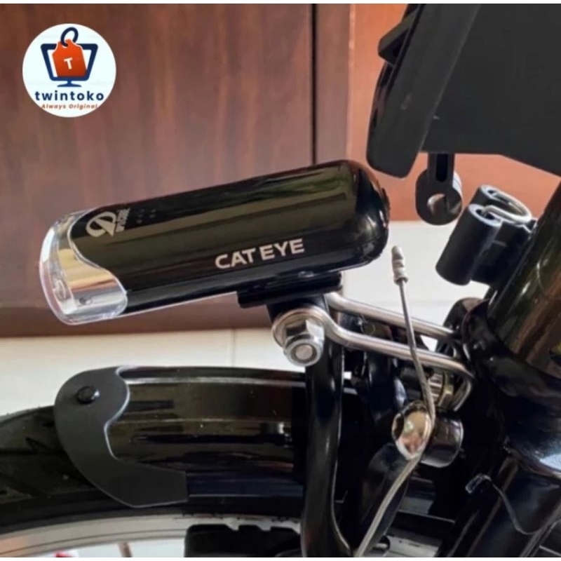 Jual Paket Lampu Sepeda Cateye HL-EL135 Plus Center Fork Bracket Cfb100 ...