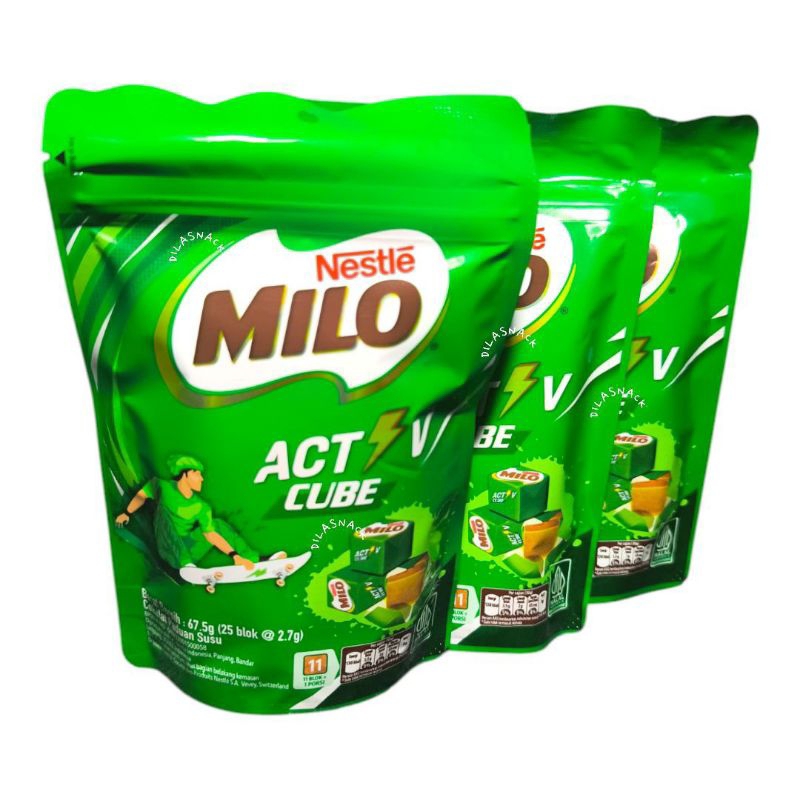 Jual Baru Nestle Milo Activ cube coklat paduan susu Milo aktif cube ...