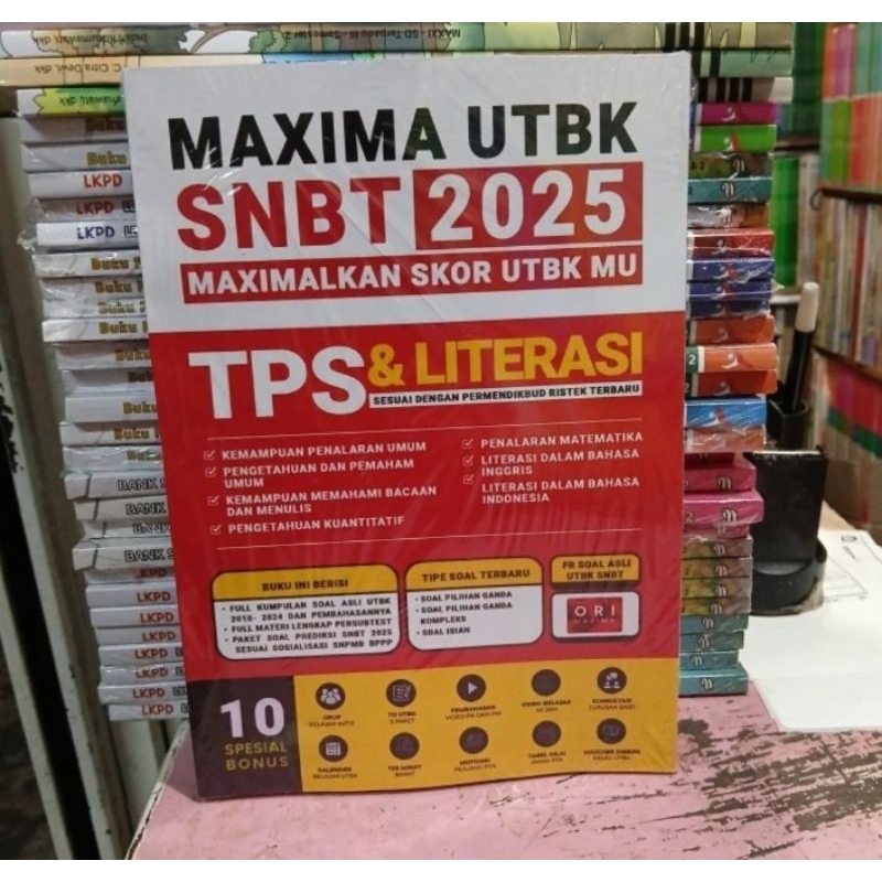 Jual BUKU MAXIMA UTBK SNBT 2025 MAXIMALKAN SKOR UTBK MU TPS & LITERASI | Shopee Indonesia