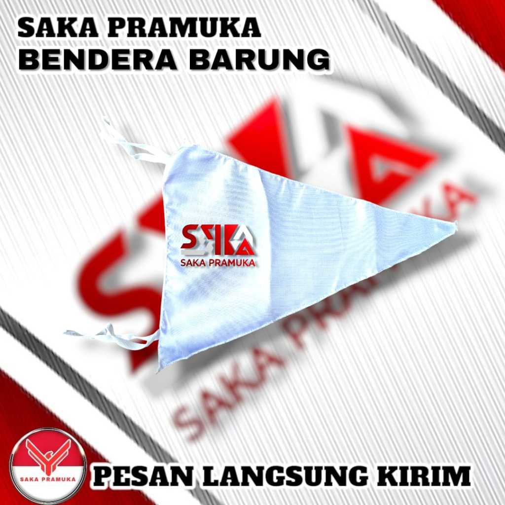 Jual Bendera barung pramuka siaga warna PUTIH bijian | Shopee Indonesia