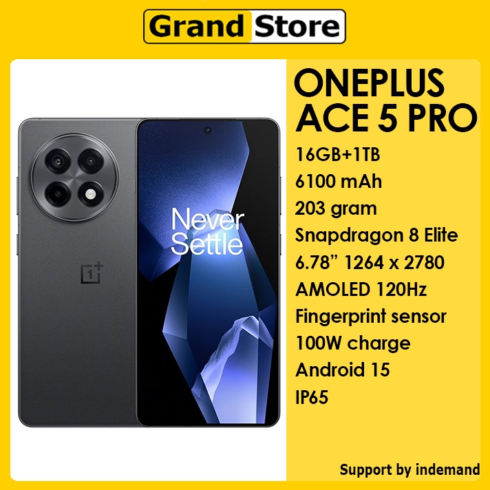 Jual ONEPLUS ACE 5 PRO 16GB/1TB Global ROM Snapdragon 8 Elite 6100mAh ...