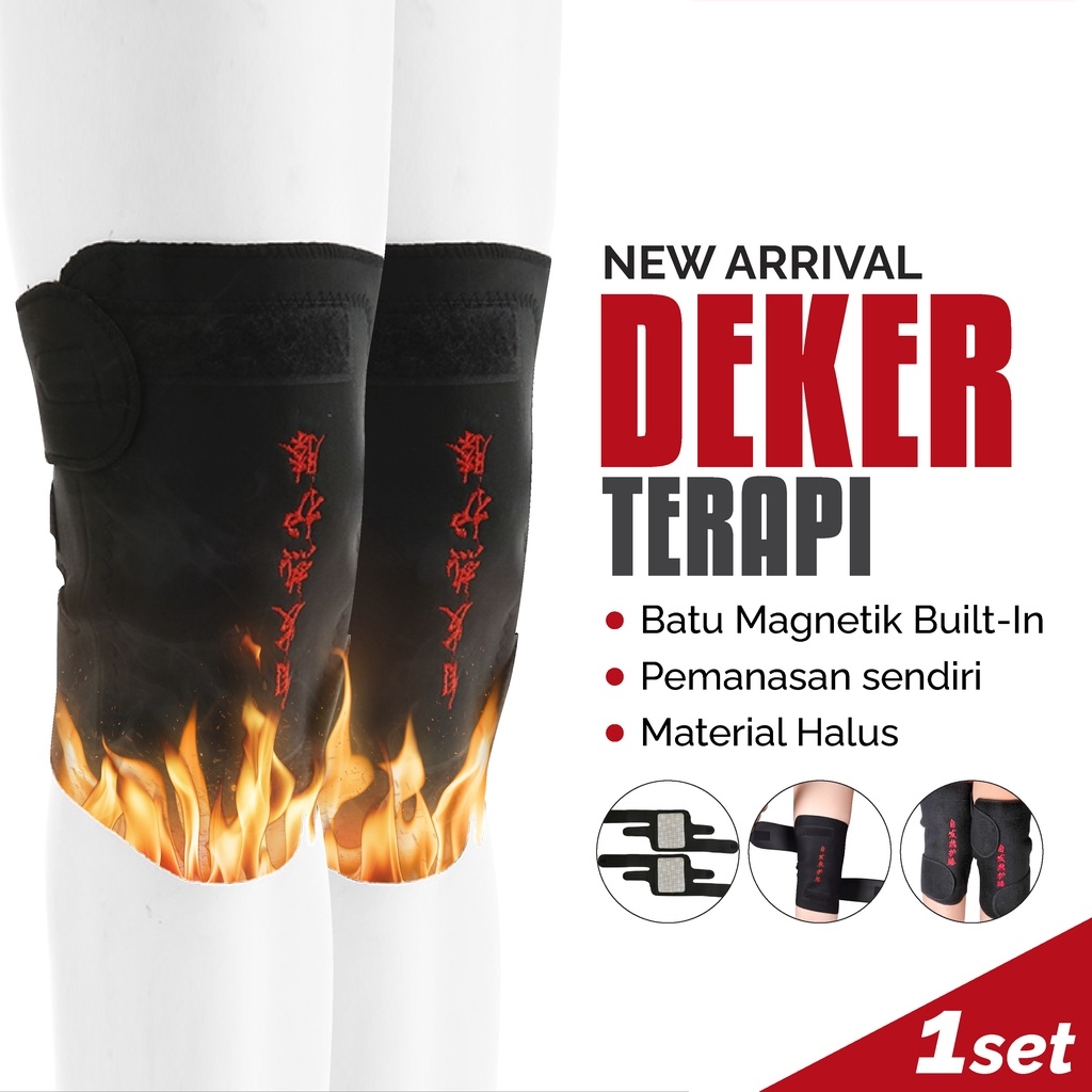 Jual ( 1 pasang kiri kanan ) Alat Terapi Deker Lutut Dengkul Magnetik ...