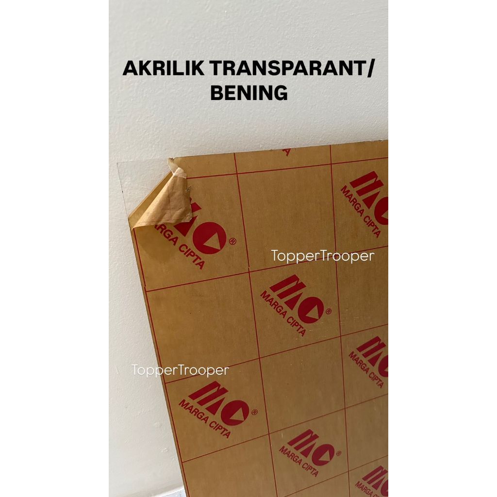 Jual CUSTOM UKURAN Akrilik Lembaran Bening 2mm dan 3mm/ Acrylic Sheet ...