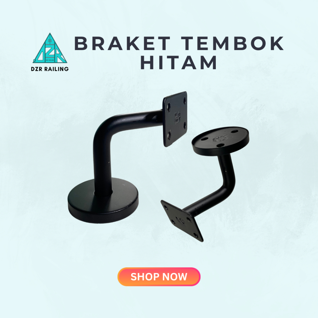 Jual Braket tembok fleksibel handrail kotak Ss 304 railing tangga ...