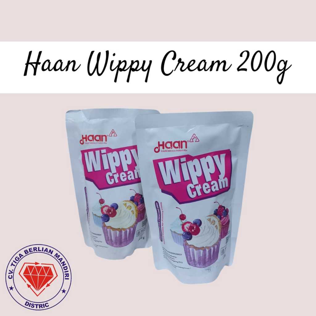 Jual HAAN WHIPPY CREAM KEMASAN 200GRM×24PCS/KARTON | Shopee Indonesia