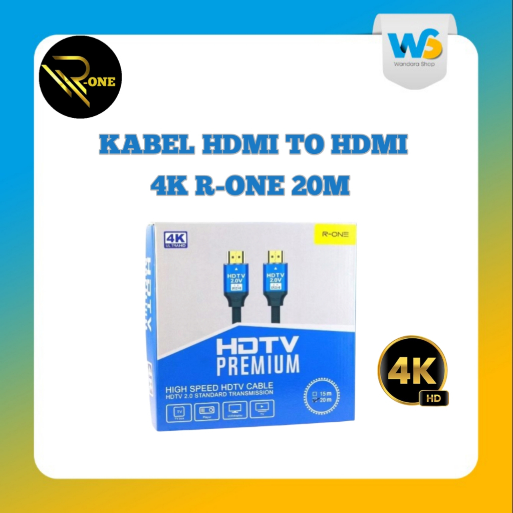 Jual Kabel HDMI 4K - 20 Meter merk R-One | Shopee Indonesia