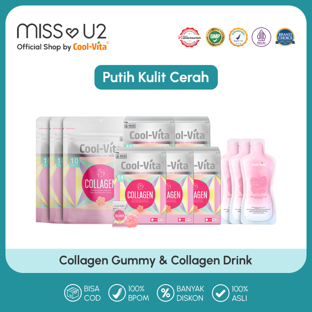 Jual Coolvita Bundling 5 Box Collagen Gummy + 3 Pouch Coolvita Collagen Gummy + 3 Pouch Collagen ...