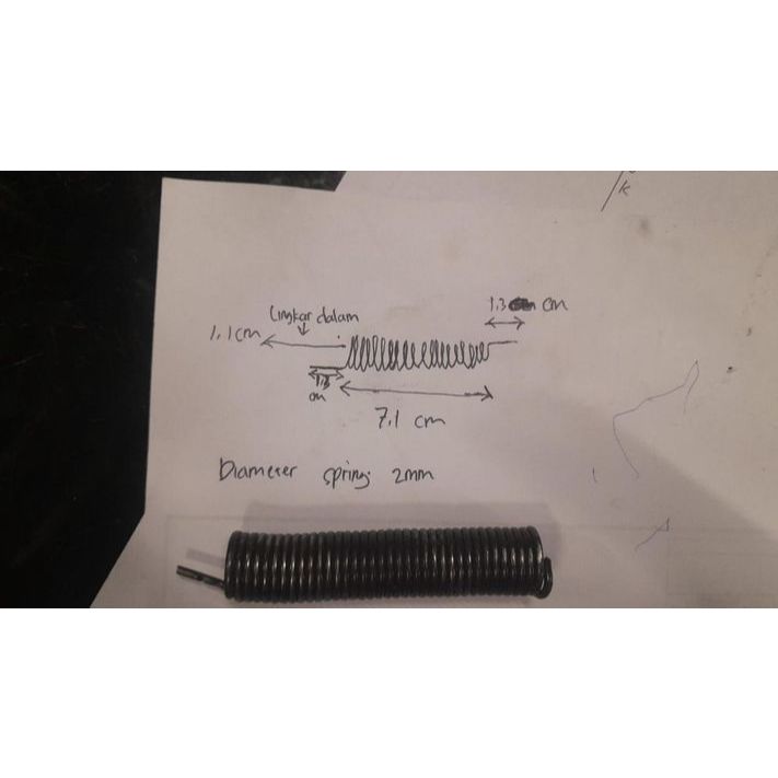 Jual Per Tarik baja Kait Panjang Kawat 2 mm ID 11 mm LB 71 mm Panjang ...