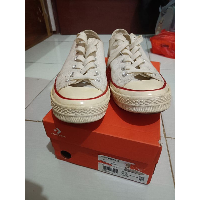 Jual Sepatu CONVERSE 70s LOW White size 42 (Seken Ori) | Shopee Indonesia