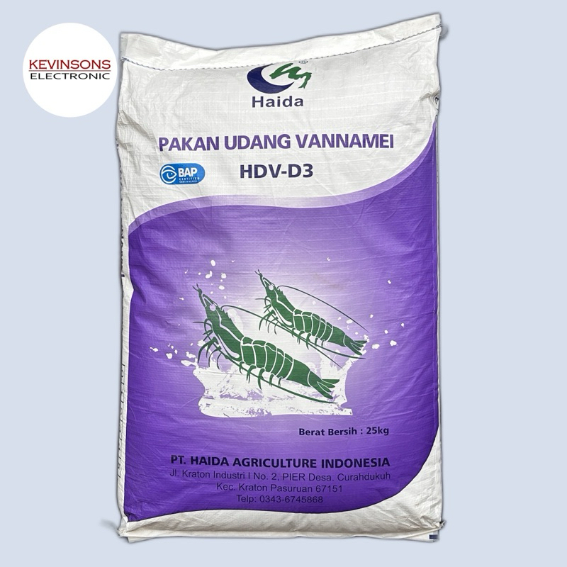 Jual Pakan Udang Haida HDV-D3 | 25kg | Pakan Udang Vannamei Berkualitas ...