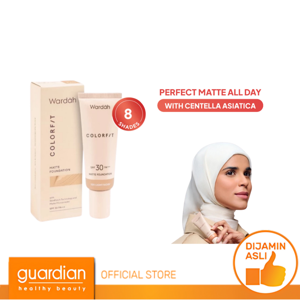 Jual Wardah Colorfit Matte Foundation 25 ml - Liquid Foundation SPF ...