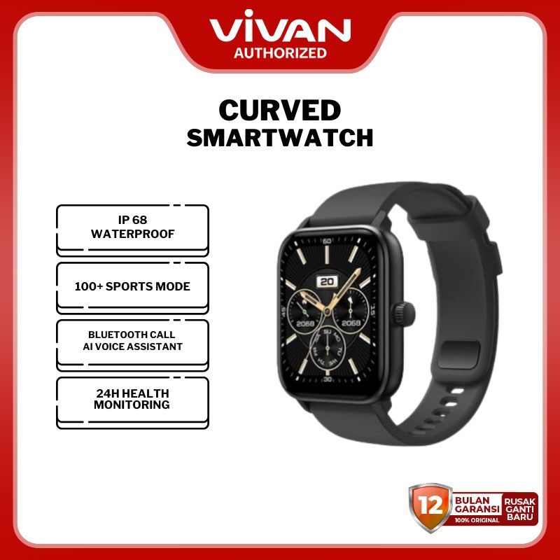 Jual VIVAN Smart Watch VWF21 VWY23 | IP68 | 100+ Sports Mode | Alexa AI ...