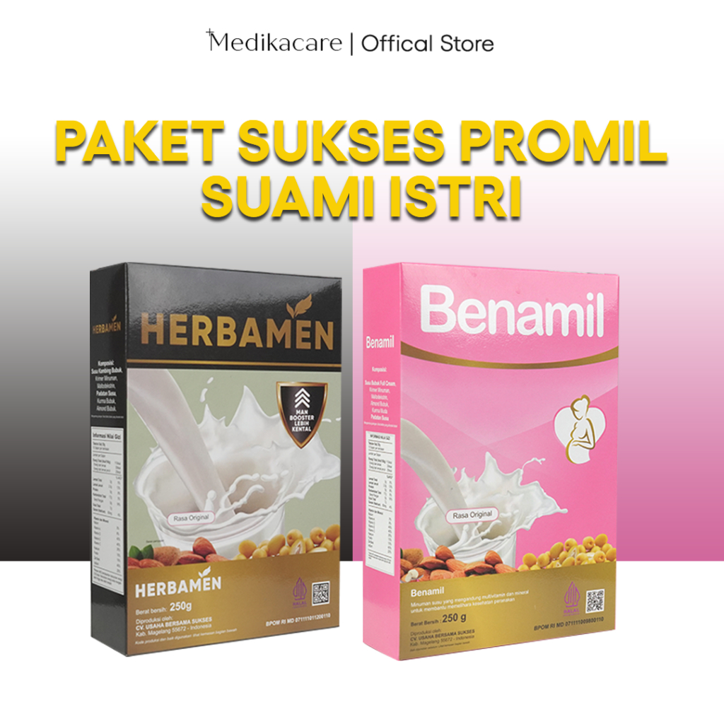 Jual Paket Sukses Promil Suami Istri - Susu Herbamen & Benamil - Sudah ...