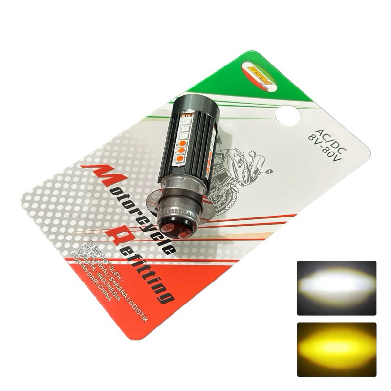 Jual Lampu LED laser socket H6 senja warna warni cocok semua motor ...