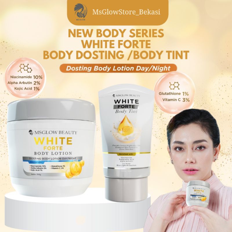 Jual MS Glow White Forte Body Lotion & Body Tint – Whitening ...