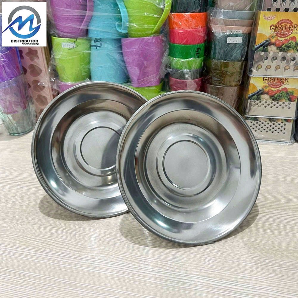 Jual Piring Makan Stainless / Piring Stainless Bulat / Piring Stainless ...