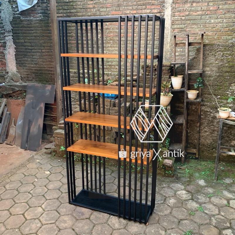 Jual Custom order rak jati industrial minimalis modern rak buku ...