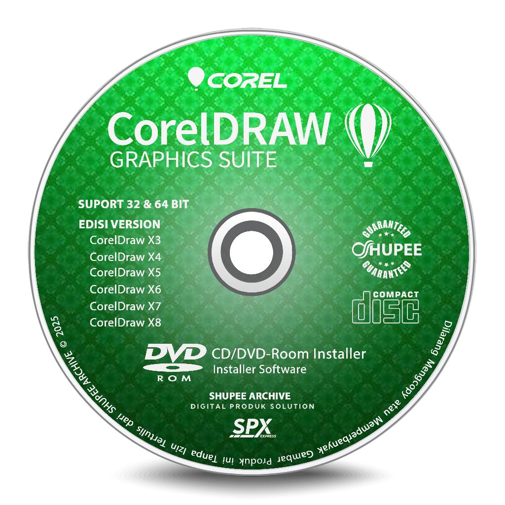 Jual Bisa COD - CD/DVD Installer CorelDraw X3/X4/X5/X6/X7/X8 ⚡ Permanen ...