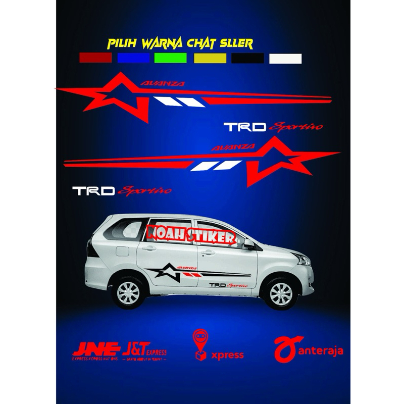 Jual stiker list mobil avanza xenia model simpel elegan | Shopee Indonesia