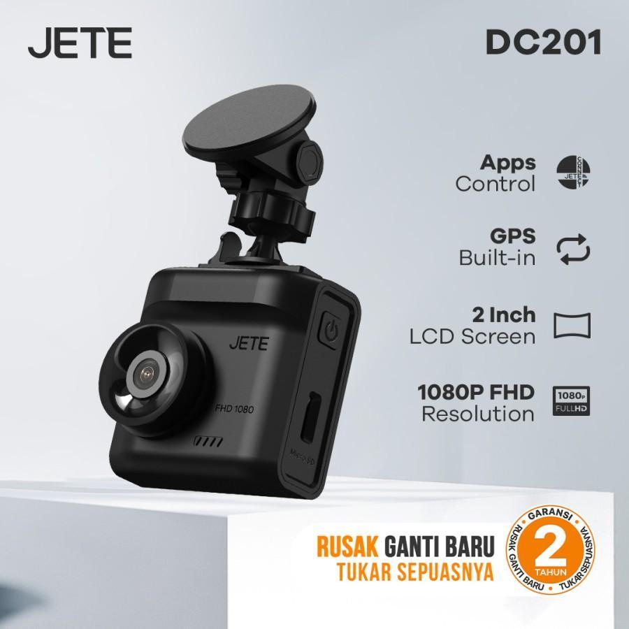 Jual JETE DC201 Dashcam Mobil 1080p FHD Dual Channel Apps Control GPS ...