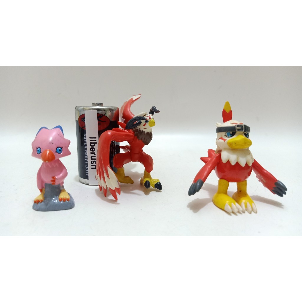 Jual Set Ht Bandai digimon action feature hawkmon aquilamon biyomon ...