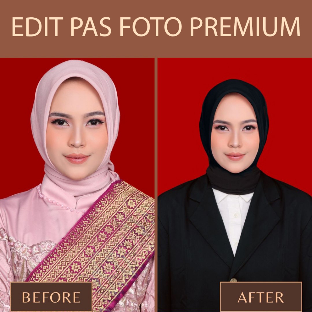 Jual edit pas foto CPNS/edit pakai jas/edit pakai kemeja putih/edit ...