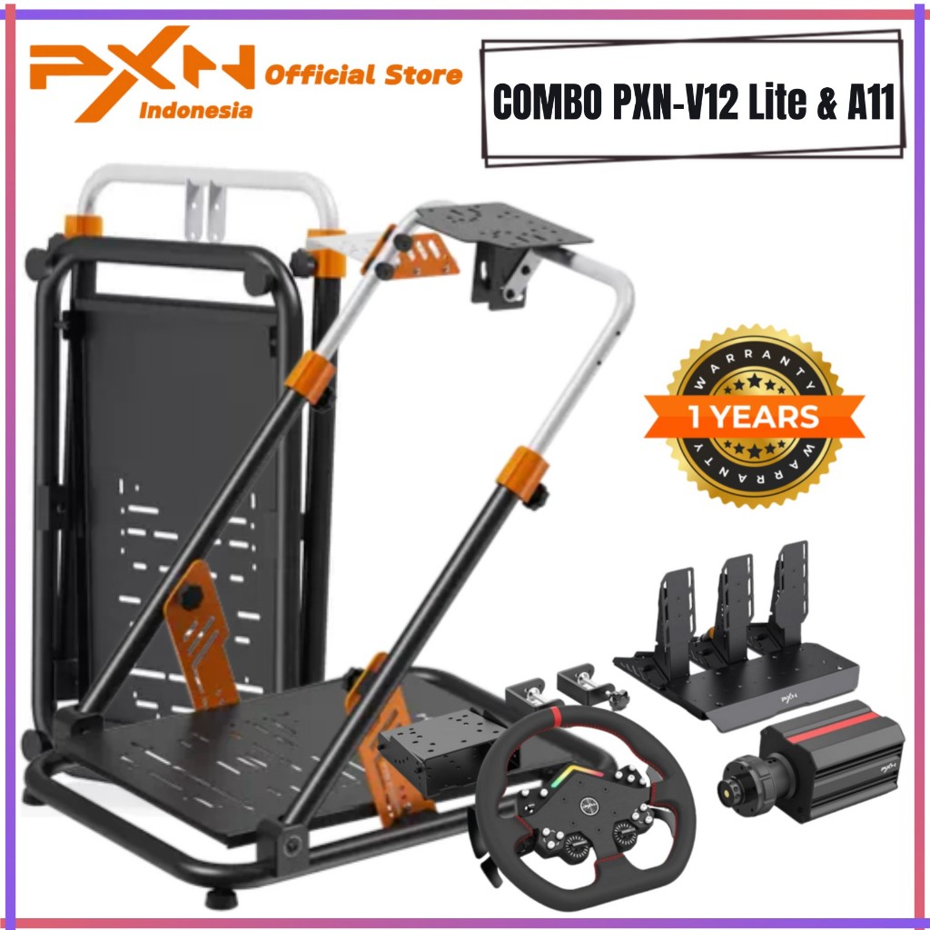 Jual COMBO PXN V12 LITE Steering Wheel with PXN A11 Wheel Stand ...