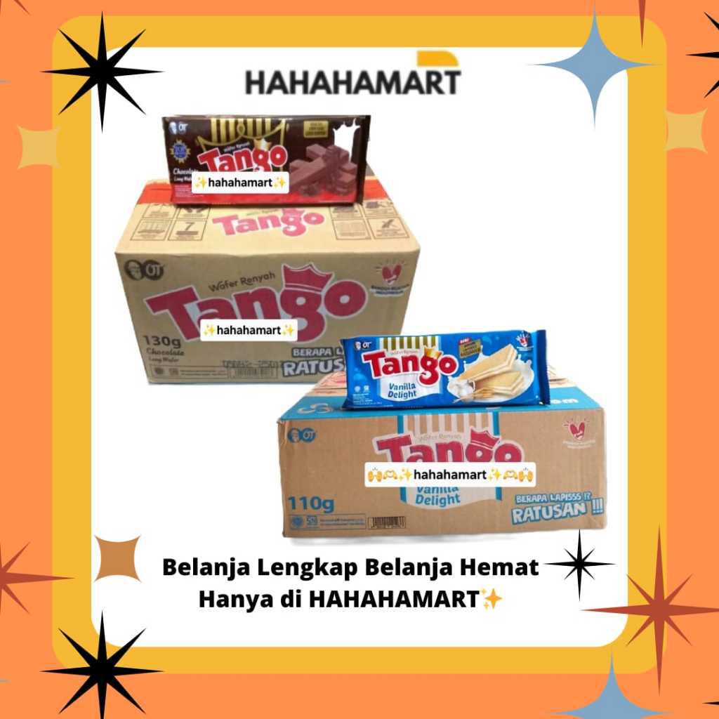 Jual Tango Wafer 110gr Vanila Dan Coklat Harga Karton Isi 24 Pcs ...