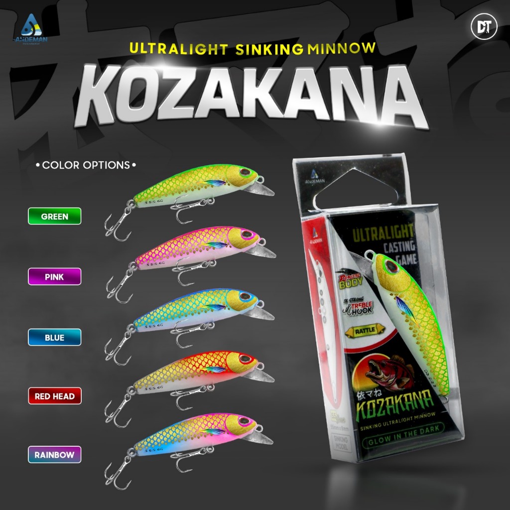 Jual Kozakana Andeman 5.5 gram Casting Lure Lure Umpan Pancing Sinking ...